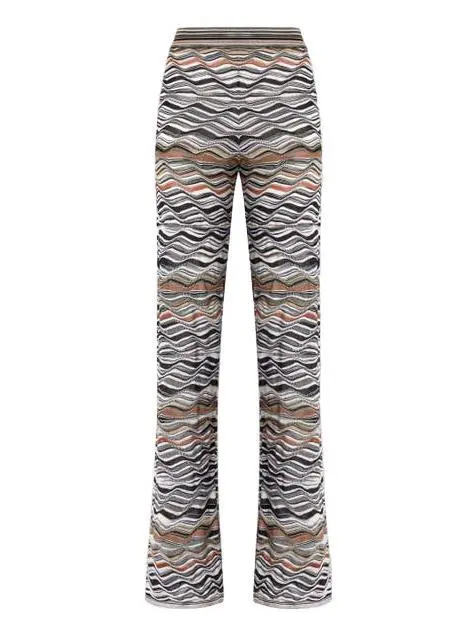 Missoni Wave Patterned Long Pants - Beige