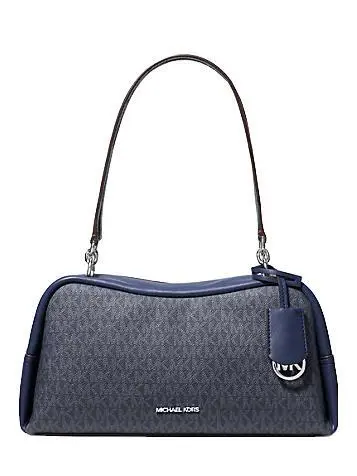 Michael Kors Cecily Medium Signature Logo Shoulder Bag - Blue