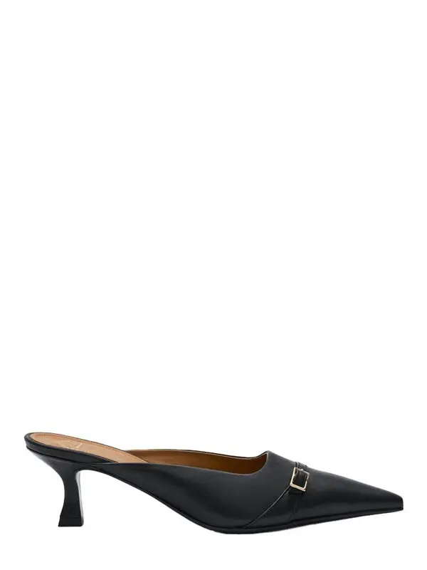 ATP ATELIER Cesana Leather Mules - Black
