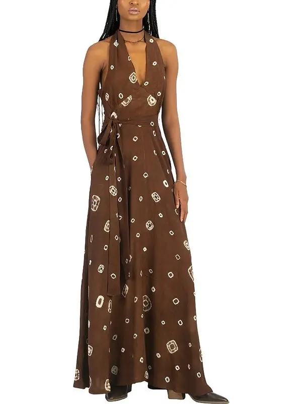 BUSAYO Dara Dress - Brown Mult