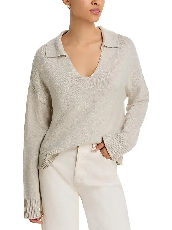 Bella Dahl Collared Pullover Sweater - Heather Moon