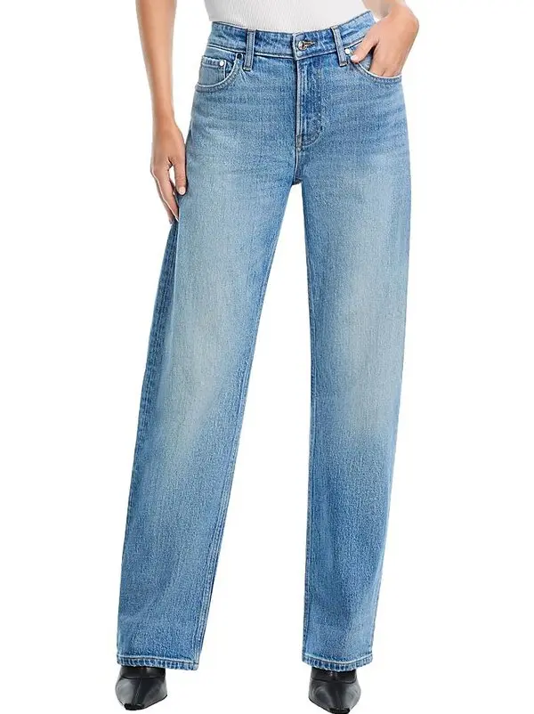 EB DENIM Alida High-rise Bowed Leg Jeans - Cleo