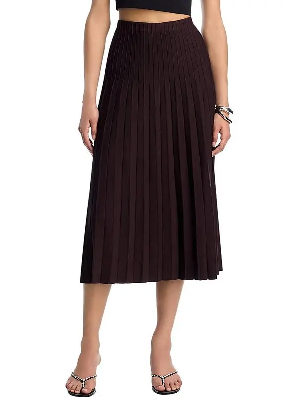 Staud Lena Midi Skirt - Earth