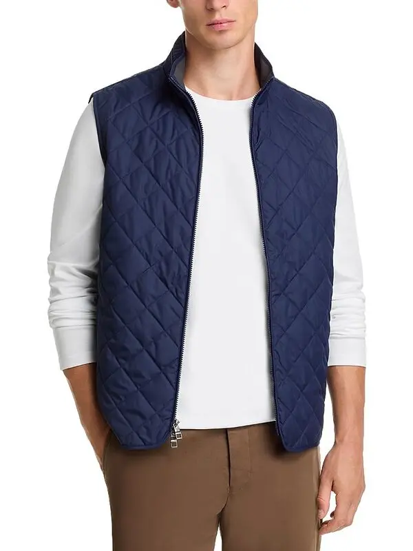 Peter Millar Essex Zip-up Vest - Navy