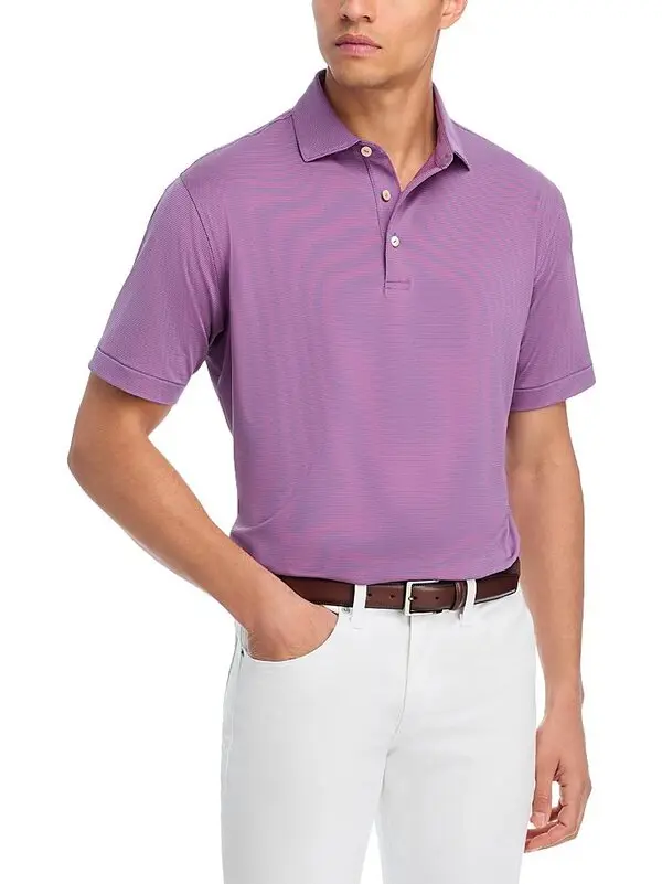 Peter Millar Jubilee Performance Jersey Polo Shirt - Blue Haze