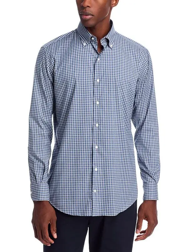 Peter Millar Conway Crown Lite Cotton Stretch Sport Shirt - Gale Grey