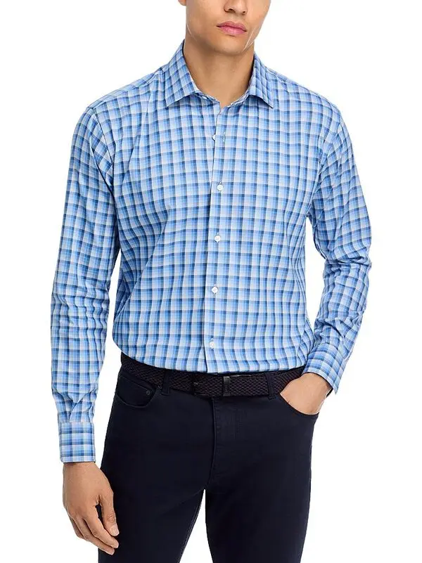 Peter Millar Obispo Crown Lite Cotton Stretch Sport Shirt - Evening Tide
