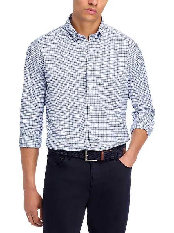 Peter Millar Leavenworth Performance Twill Sport Shirt - Evening Tide