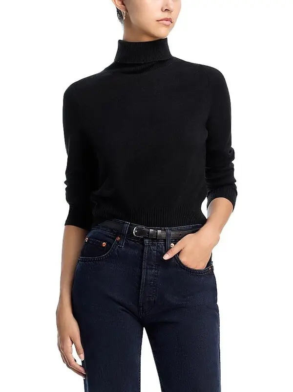 French Connection Babysoft Turtleneck Sweater - Black