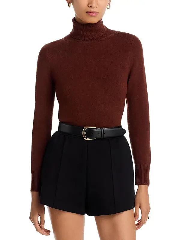 French Connection Babysoft Turtleneck Sweater - Chocolate