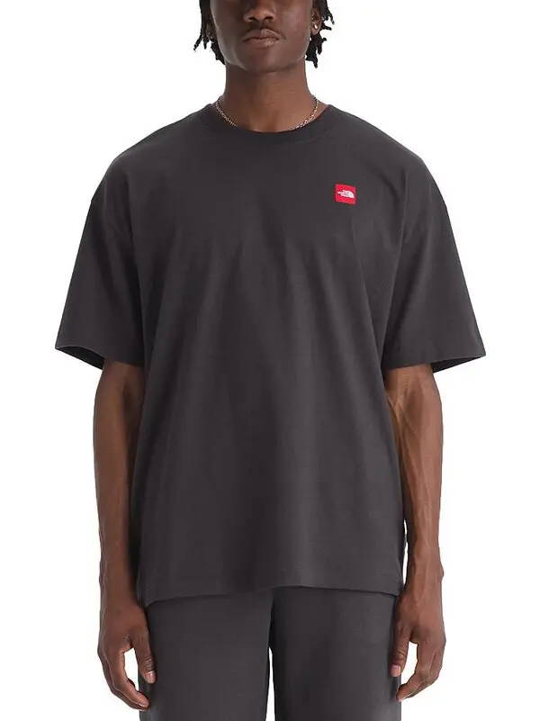 The North Face Tnf Red Box Relaxed Fit Logo Tee - Obsidian