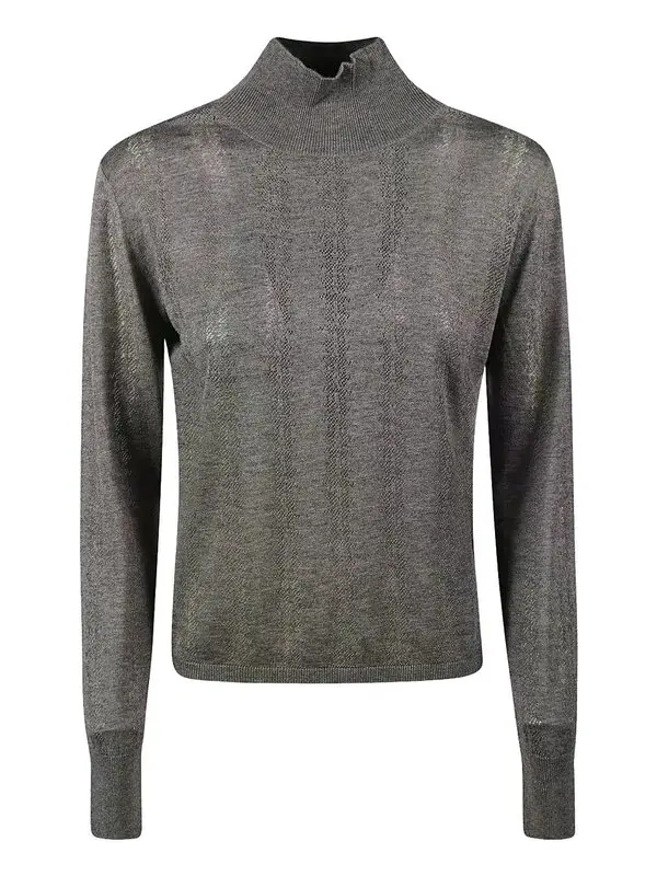 Max Mara High-neck Sweater - Grey