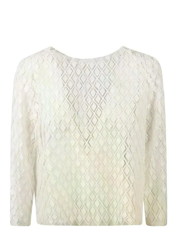 Max Mara Trento Diamond-pattern Lace Jacket - Neutrals