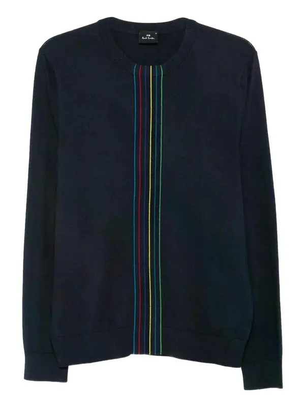 Paul Smith Sports Stripe Crew-neck Sweater - Blue