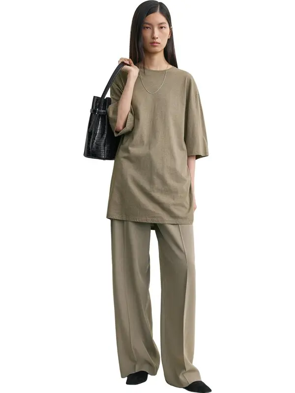 TOTÊME Relaxed Tee Dress - Taupe