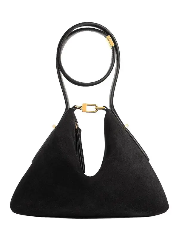 TOTÊME Bevel Suede Wristlet - Black