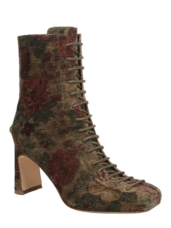 CIRCUS NY BY SAM EDELMAN Kendra Block Heel Bootie - Golden Pear/plum Multi