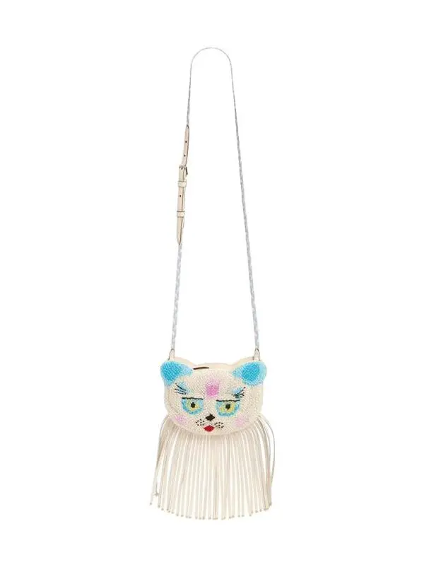 Valentino Garavani Le Chat De La Maison Shoulder Bag - Butter White/light Ivory