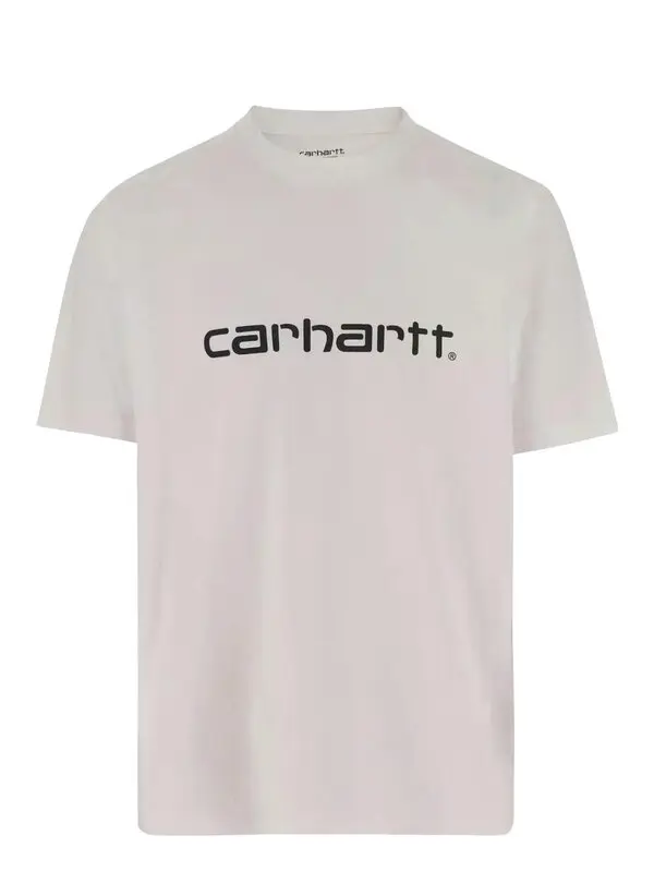 Carhartt Work In Progress Script Cotton T-shirt - Grey