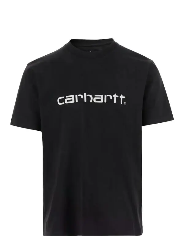 Carhartt Work In Progress Script Logo-print Cotton T-shirt - Black