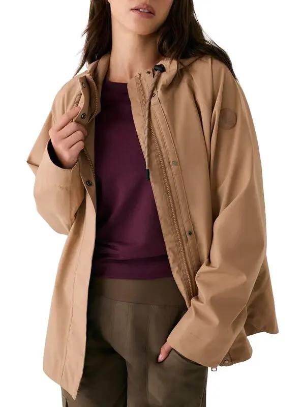 LOLE Lachine Oversize Rain Coat - Dune