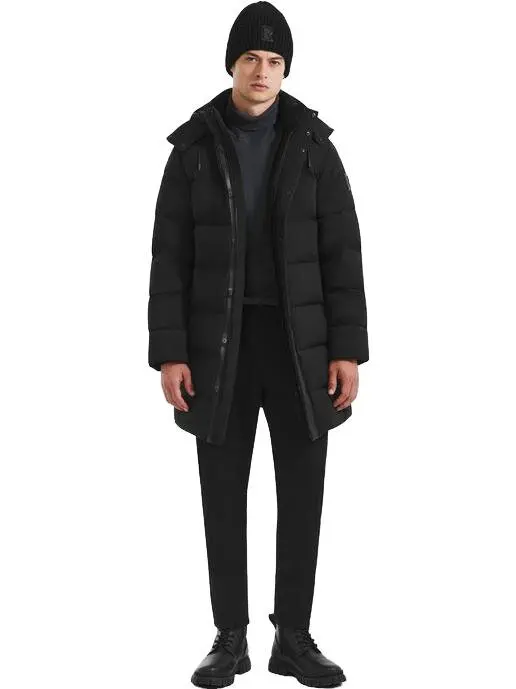 Rudsak Dao Mid-length Puffer Coat - Black
