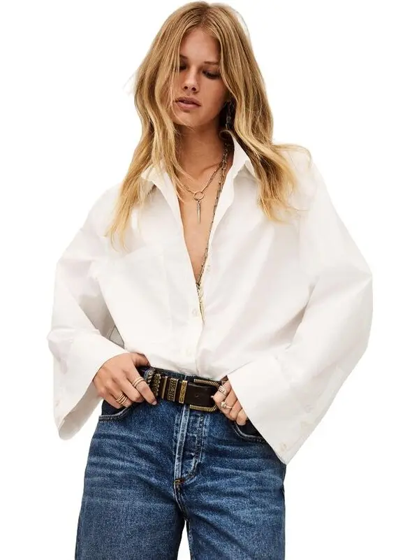 Ba&sh Adam Oversized Shirt - White