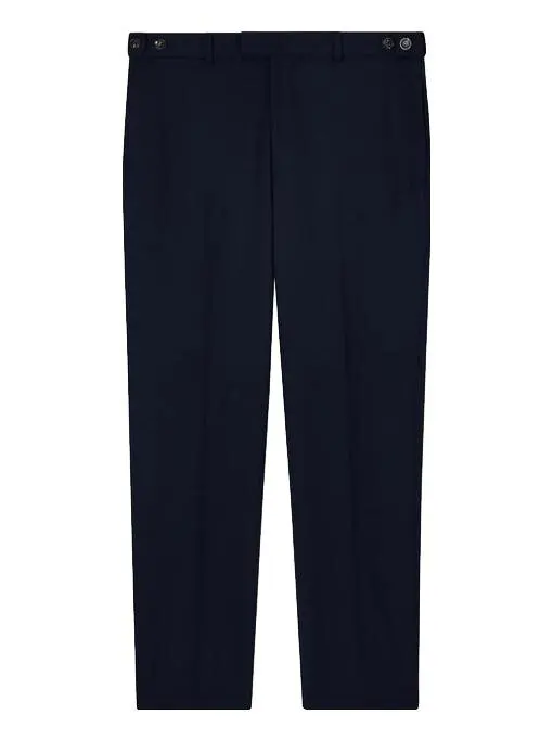 Emporio Armani Stretch Technical Gabardine Trousers - Navy