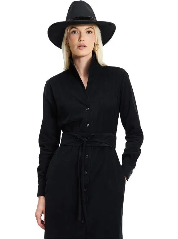SARAH ALEXANDRA Stallion Shirt Dress - Black