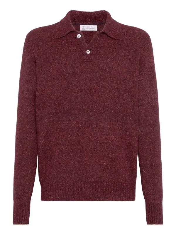 Brunello Cucinelli Polo-style Sweater - Purple