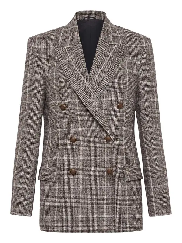 Brunello Cucinelli Double-breasted Blazer - Brown