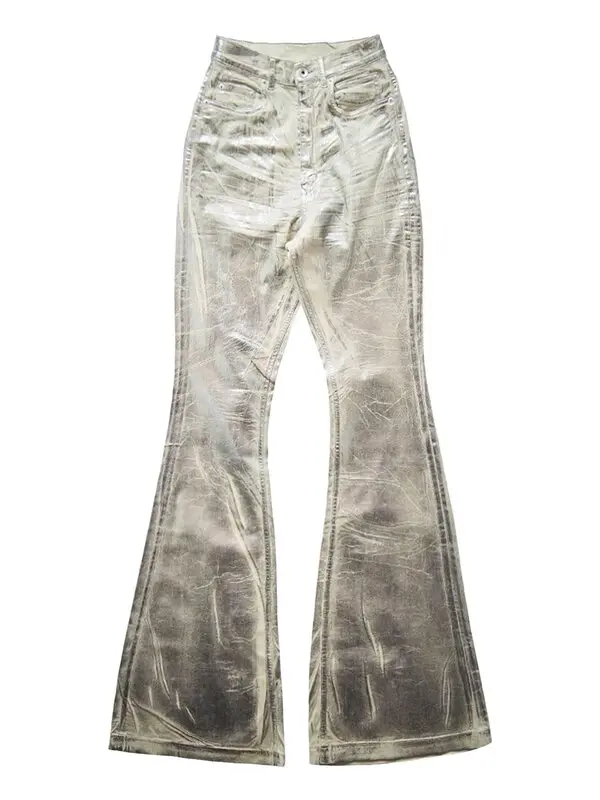 Rick Owens Bolan Bootcut Trousers - Silver
