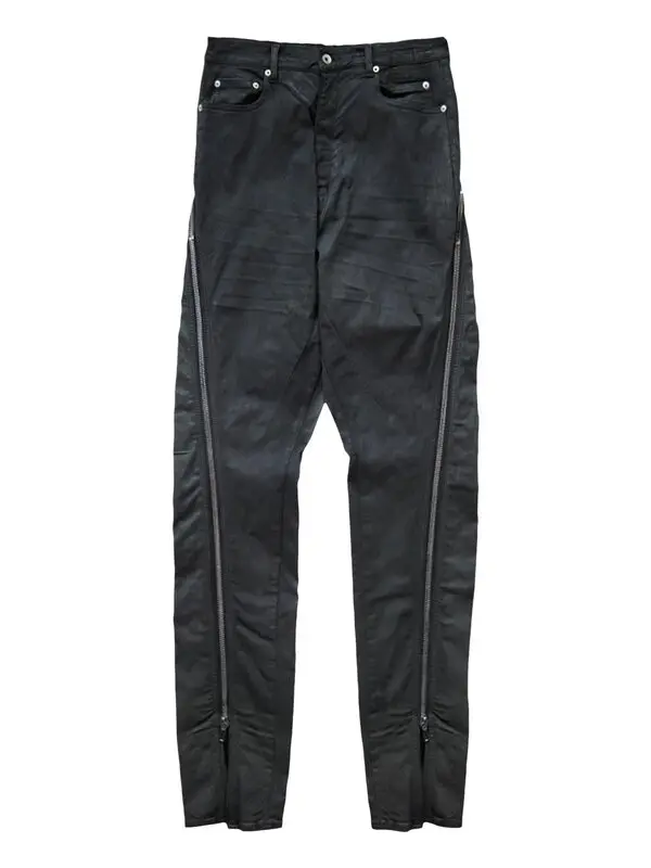 Rick Owens Bolan Banana Jeans With Zips - Black