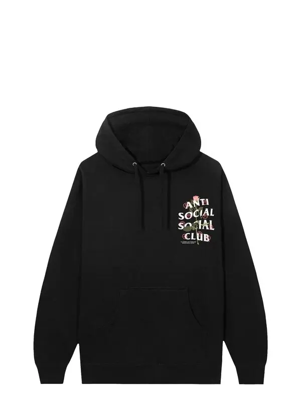 ANTI SOCIAL SOCIAL CLUB X Sadboyz Pink Rose Hoodie - Black
