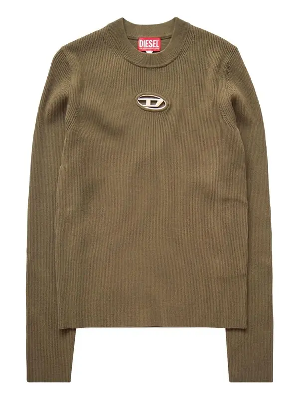 DIESEL Logo Crewneck Sweater - Green