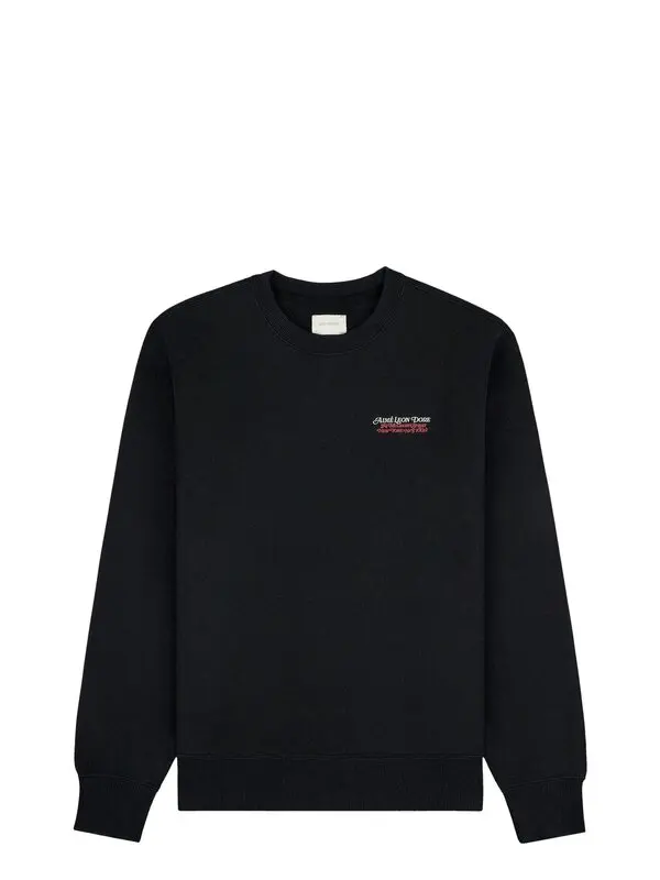 Aimé Leon Dore Monogram Crewneck Sweatshirt - Black
