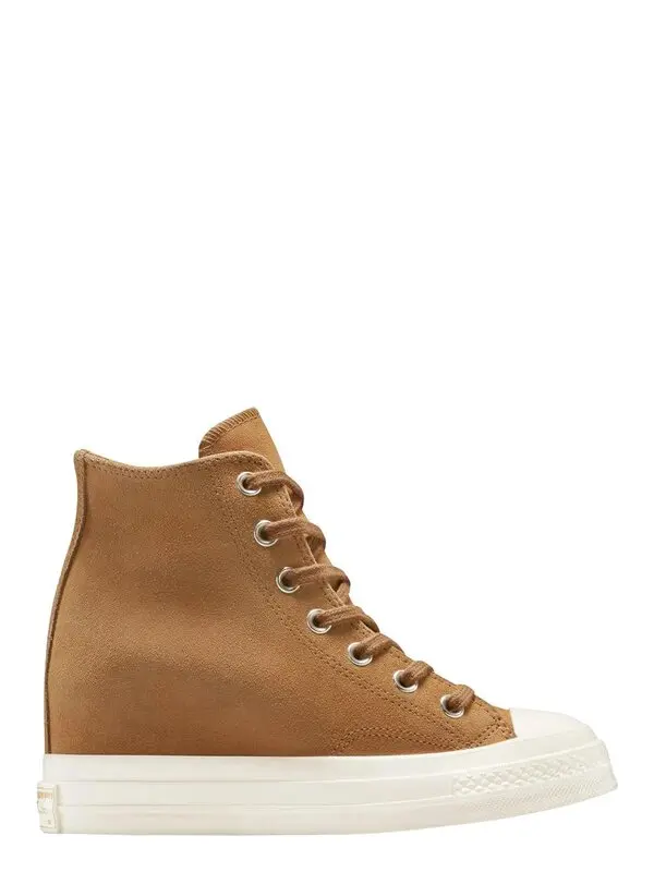 CONVERSE Chuck 70 Wedge Platform High Top Sneakers - Tan