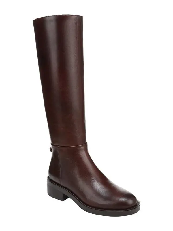 Sam Edelman Milla Knee High Boot - Dark Brown Leather