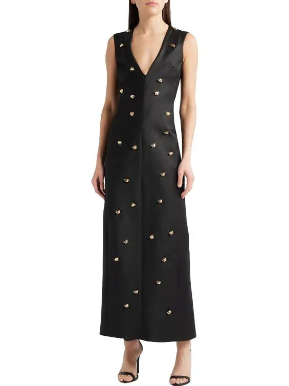 Acler Pattison Maxi Dress - Dark Baroque