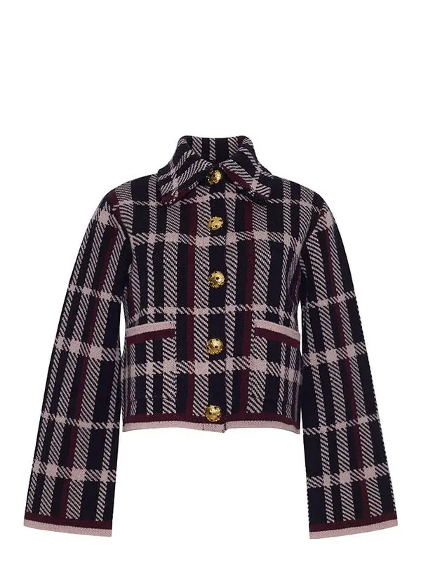 Cara Cara Delilah Plaid Jacket - Navy Plaid