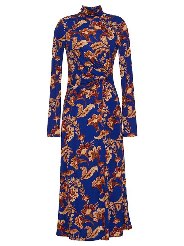 Cara Cara Hera Printed Dress - Regal Paisley Blue