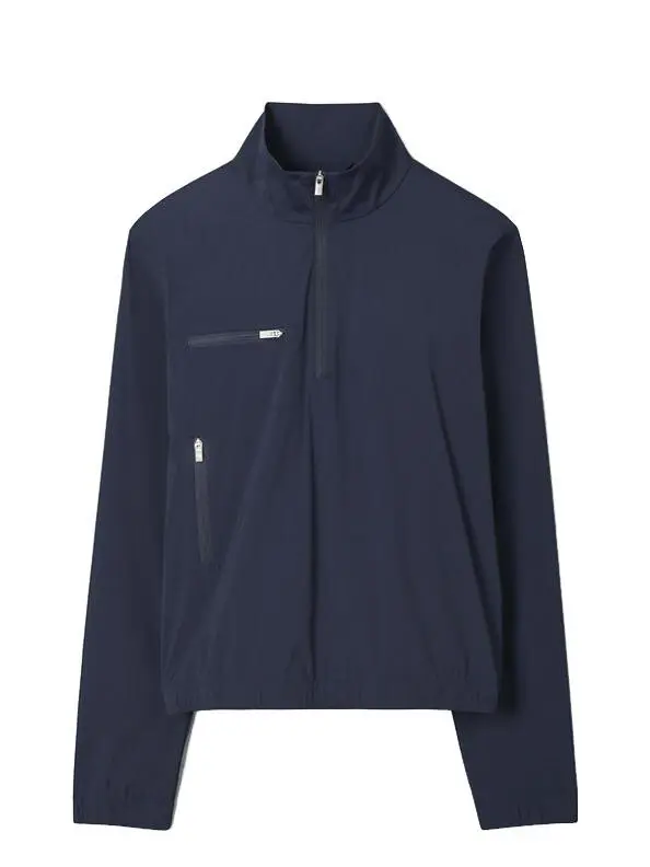 Tory Burch Nylon Half-zip Golf Jacket - Deep Navy