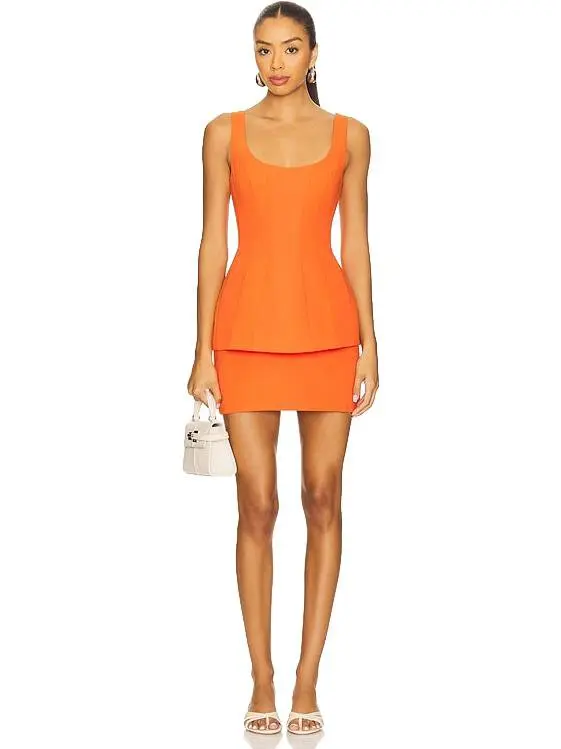 Amanda Uprichard Empire Dress - Orange
