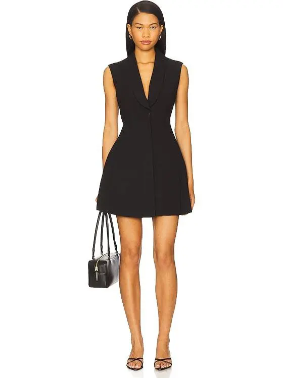 Bardot Hourglass Mini Dress - Black