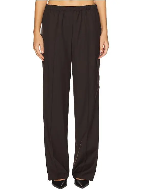 Helmut Lang Relaxed Cargo Trouser - Dark Chocolate