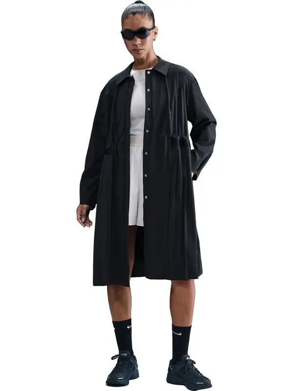 Nike 24.7 Perfectstretch Dri-fit Oversized Trench Coat - Black
