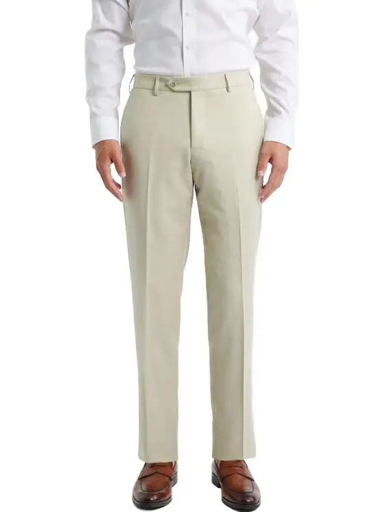 Zanella Parker Stretch Wool Trousers - Natural