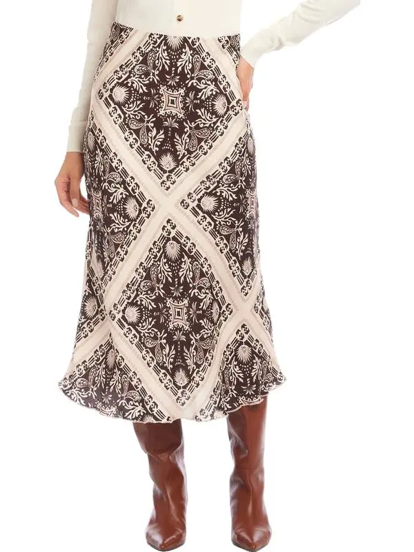 Fifteen Twenty Mia Printed Midi Skirt - Print