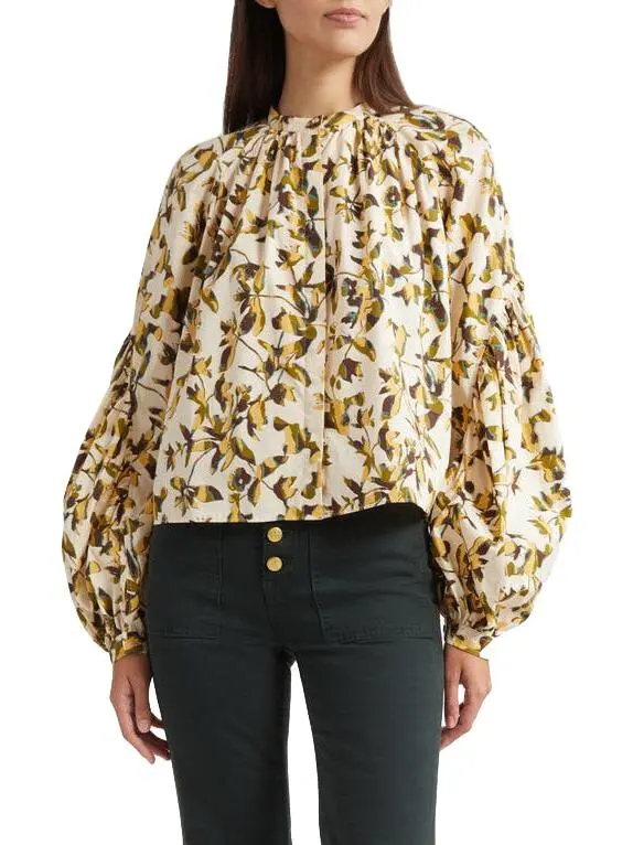 Ulla Johnson Rowena Floral Print Shirt - Lucent
