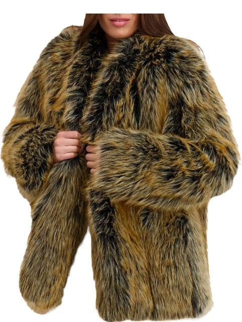 LYLA GRANT Fur-free Fox Jacket - Cross